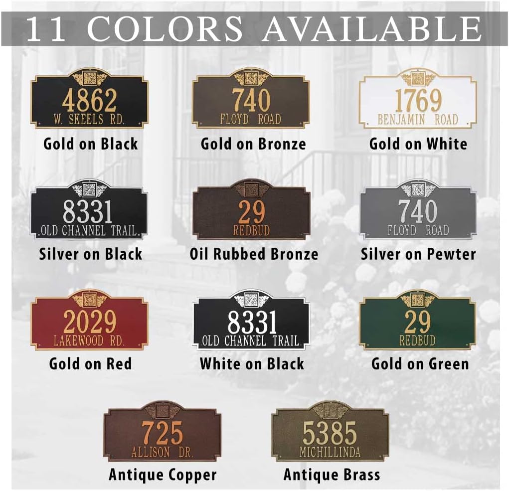 The Extra Large Monogram Estate Plaque – Clarus Crystal