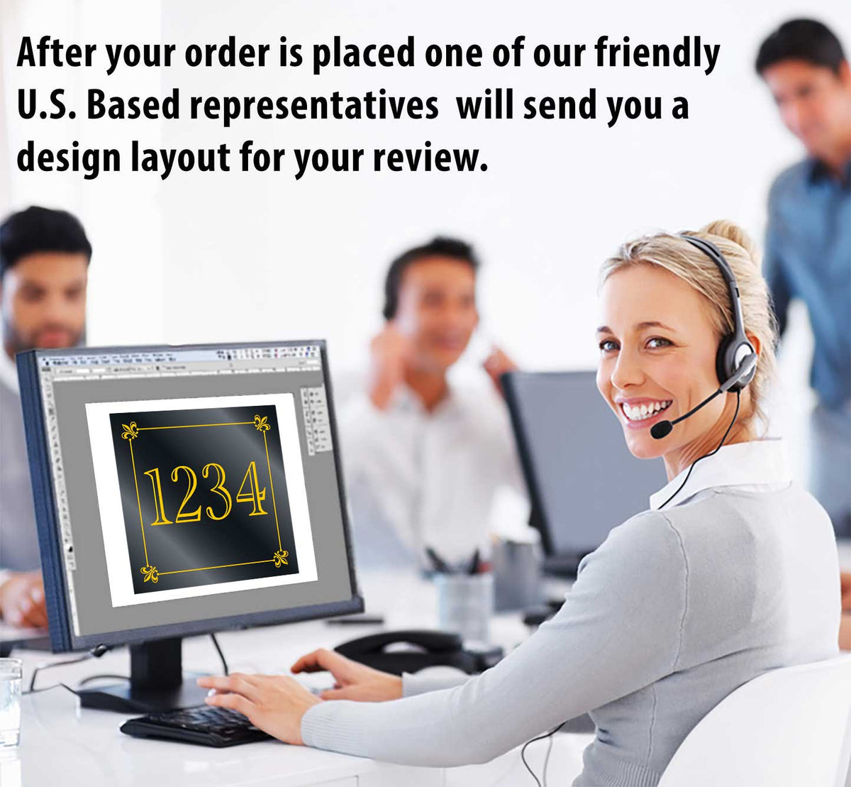 THE BOURBON STREET SQUARE Stone Address Plaque with Engraved Numbers ...