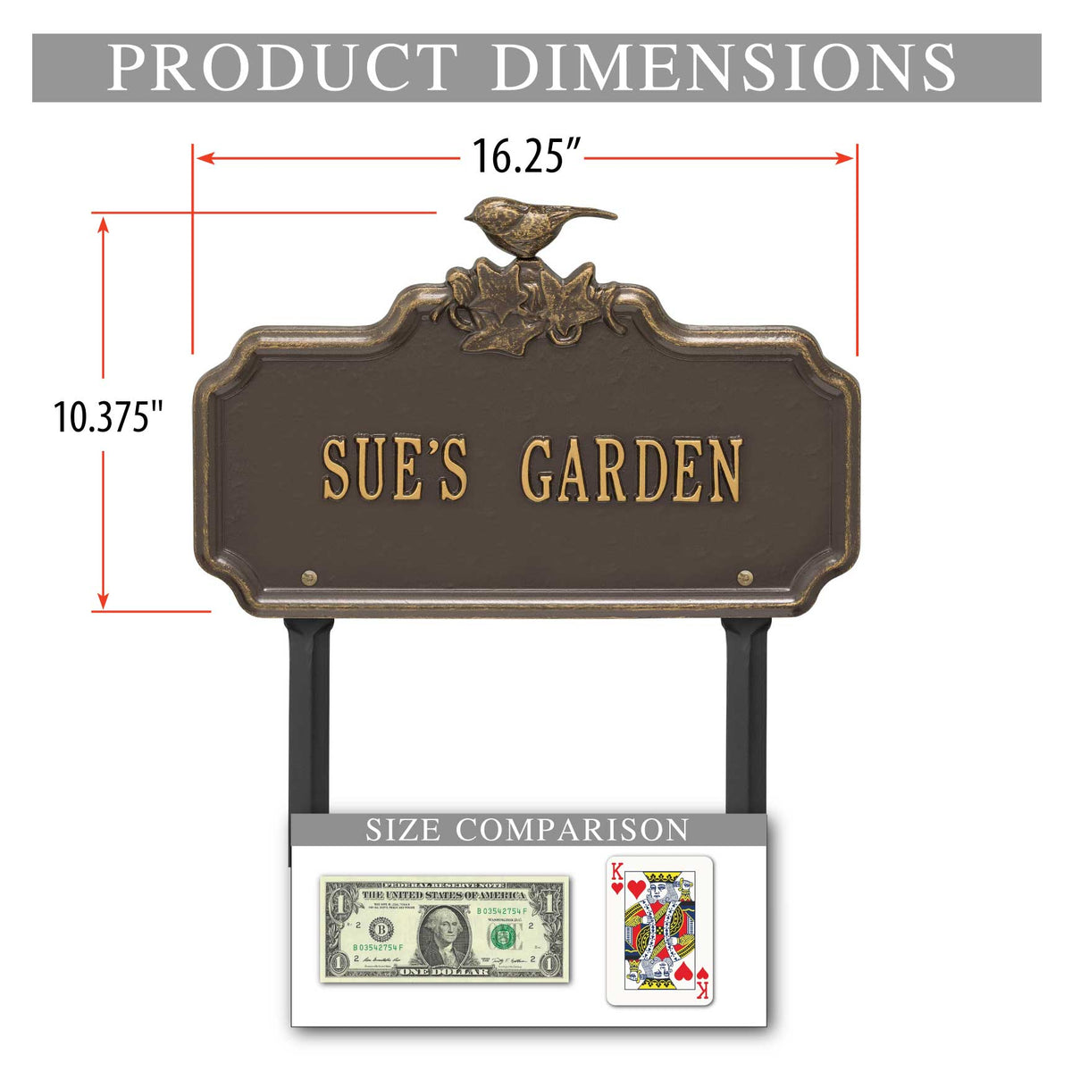 The Chickadee Ivy Lawn sign Display your address Custom house number s ...