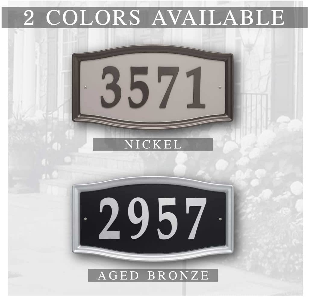 Easy Street Address Number Sign TWO COLORS AVAILABLE! – Clarus Crystal Inc.