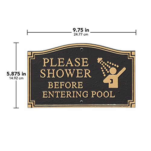 Pool Shower Yard Sign Lawn Plaque – Clarus Crystal Inc.
